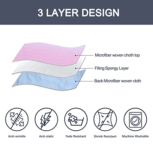DREAMCLOUD HOME Quilt Set Full Queen Size 3 Piece, Bailey Pattern Printed Bedding Coverlet Set, Lightweight Soft Reversible Bedspread Sets for All Season (1 Quilt & 2 Pillow Shams)