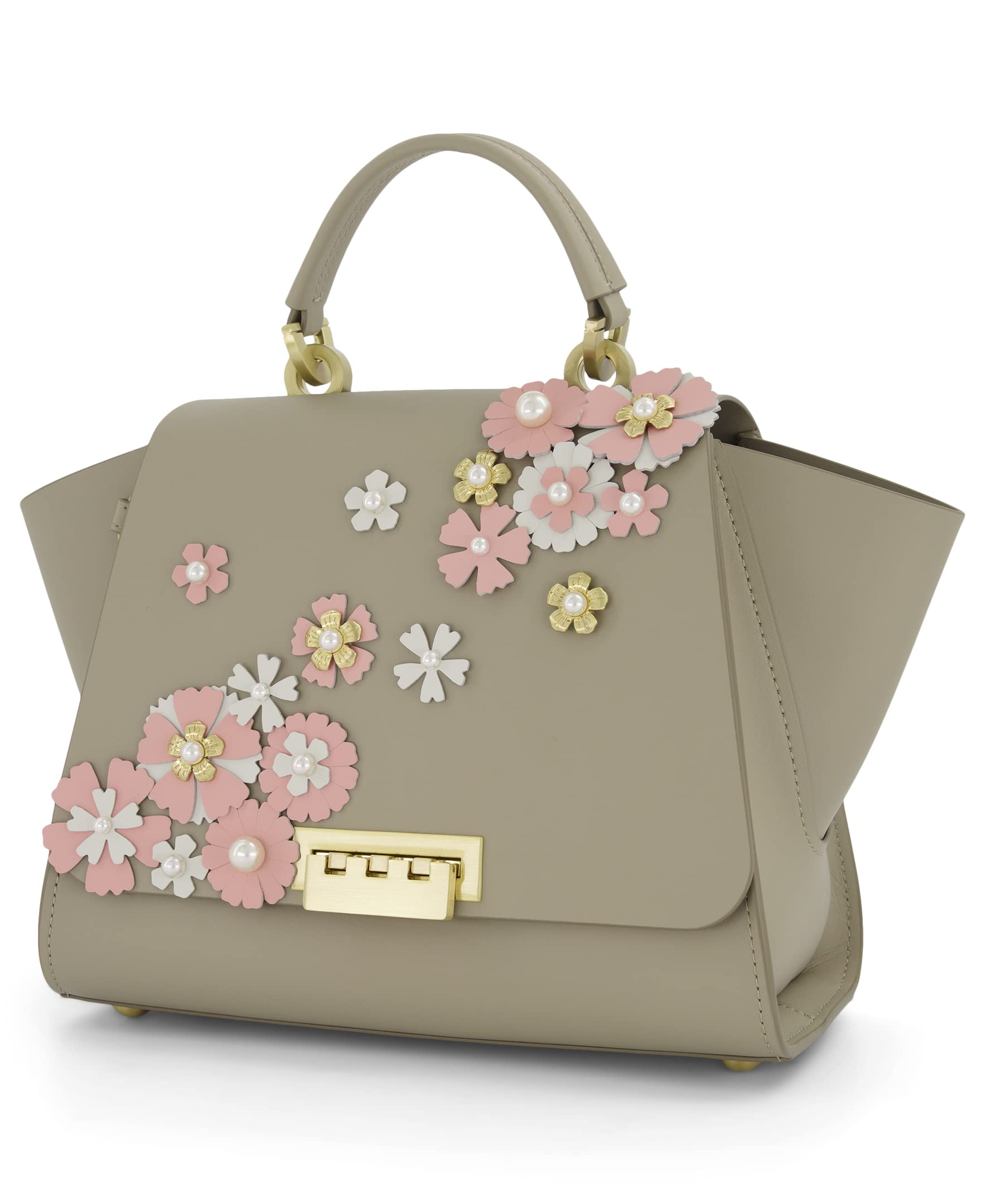 ZAC Zac Posen Eartha Medium Soft Top Handle, Smoke Ember