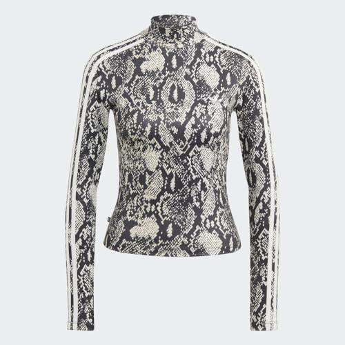 adidas Originals Women's All Over Print Longsleeve T-Shirt, Black/Multicolor, Large