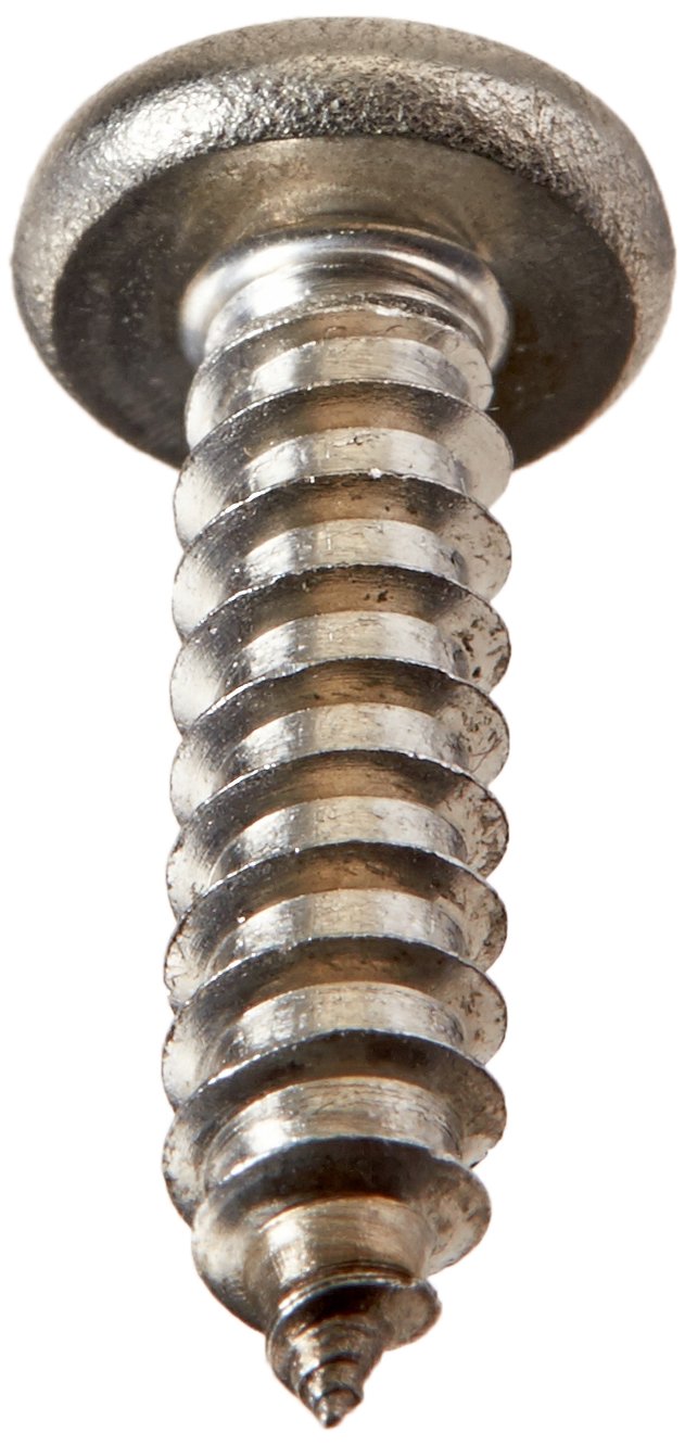 Small Parts 1012ABTP188 18-8 Stainless Steel Sheet Metal Screw, Plain Finish, Pan Head, Star Drive, Type AB, #10-16 Thread Size, 3/4" Length (Pack of 25)