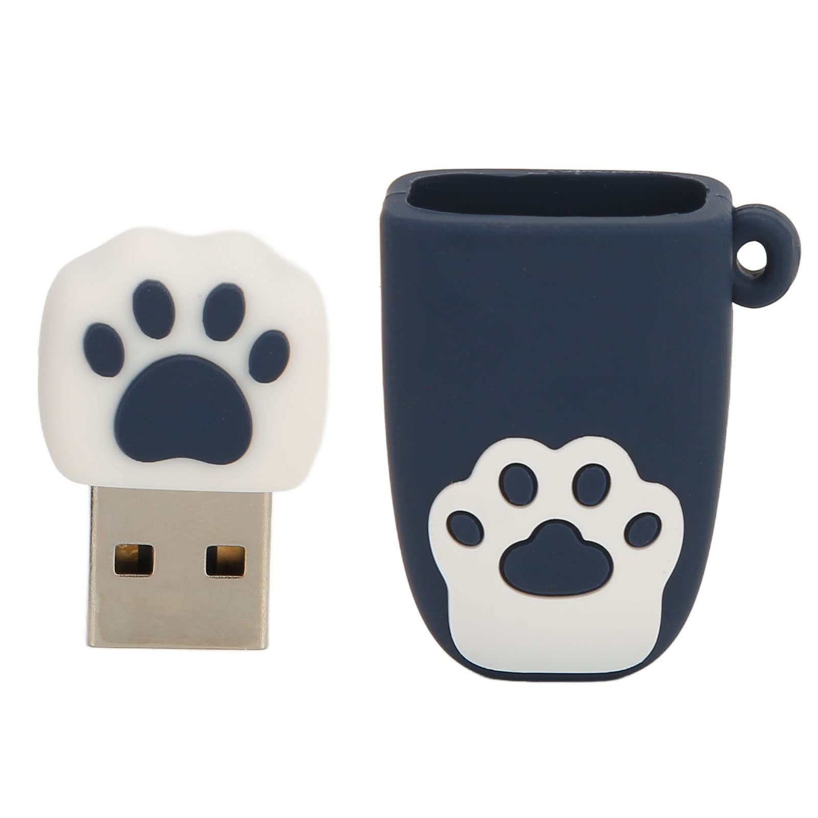 ASHATA Cute USB Flash Drive, Cute Cat Paw Flash Drive Memory Stick, USB 2.0 Thumb Drive Thumb Stick, Data Storage Friends Family, for Windows for OS X for Linux2.4.x(Purplish Blue