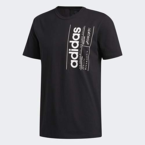 adidas Men's Brilliant Basics T-Shirt Black/White Small