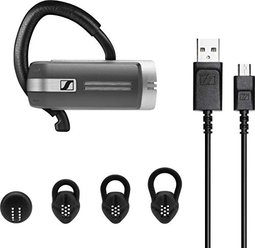 Sennheiser Presence Grey Business (100659) - Dual Connectivity, Single-Sided Bluetooth Wireless Headset for Mobile Devices,Grey