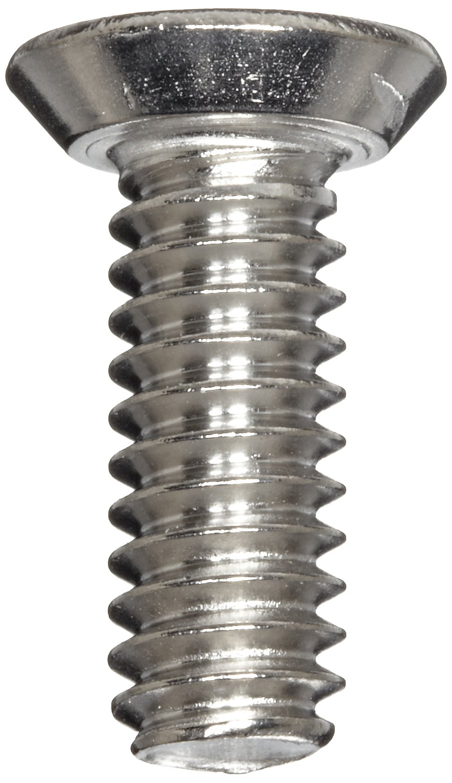 Small Parts 18-8 Stainless Steel Machine Screw, Plain Finish, Flat Head, Phillips Drive, Meets ASME B18.6.3, 1/2" Length, Fully Threaded, #4-40 UNC Threads (Pack of 100)
