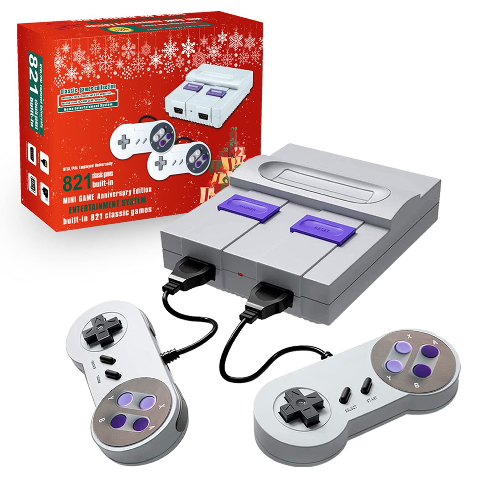 Handheld Game Console, Built-in 821 Games, HDMI HD Output, Children Gift/Birthday Gift/ Happy Child Memories, Childhood Classic Retro Game Console