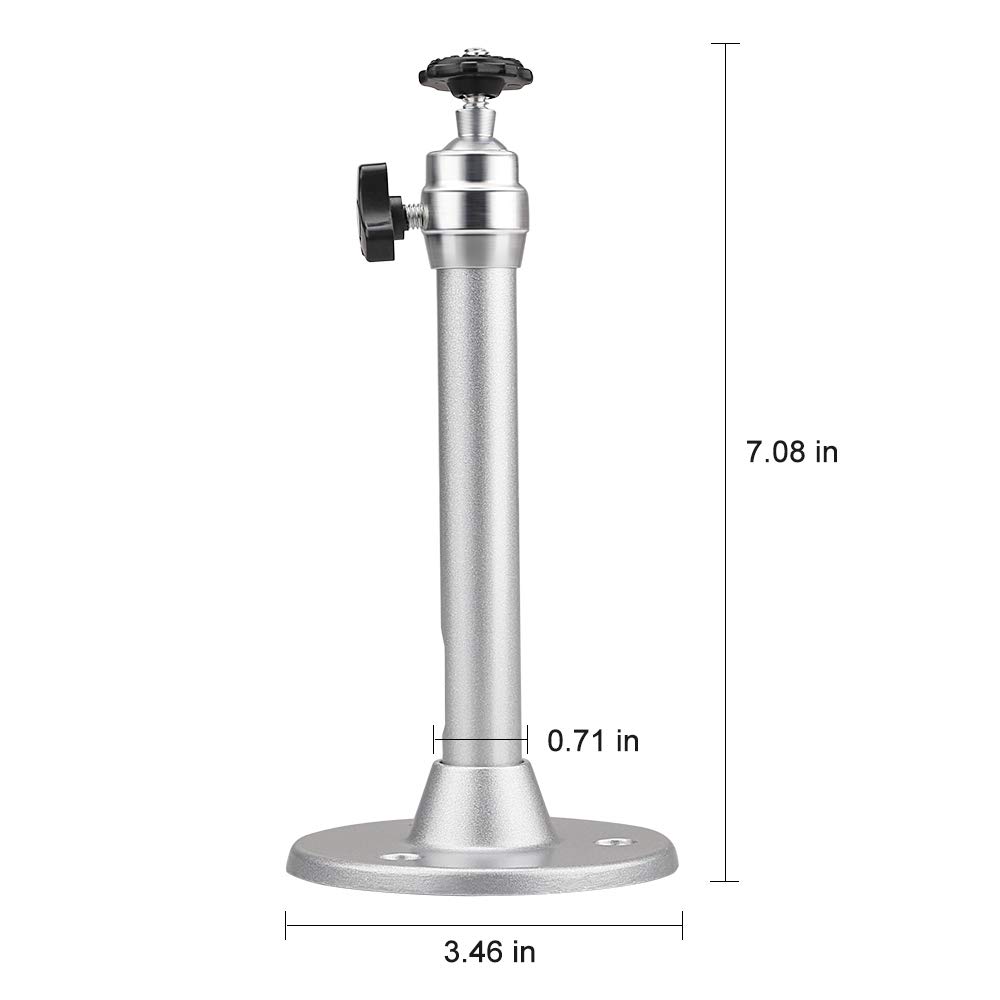 Angrox Mini Projector Mount, Projection 360 Degree Mini Stand/Mount for DR.J/VANKYO/QKK/PVO/AuKing/Jinhoo/DBPOWER/Anker/AAXA and Most Other Mini Projector-Silver