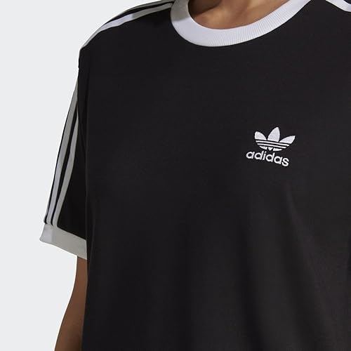 adidas Originals Women's 3-Stripes T-Shirt, Black, Small