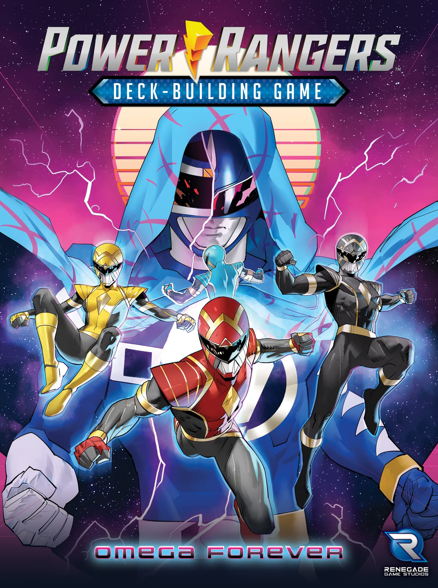 Renegade Game Studios Power Rangers Deck-Building Game: Omega Forever Expansion - Explansion to Power Rangers Deck-Building Game Core Set. Ages 14+, 2-4 Players, 30-70 Min,Multi