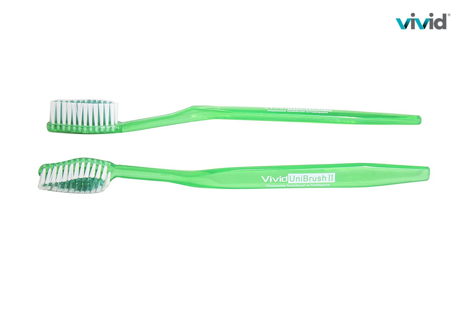Vivid UniBrush I, 100 Pack Corded Electric Toothbrushes for Adults, Individually Wrapped