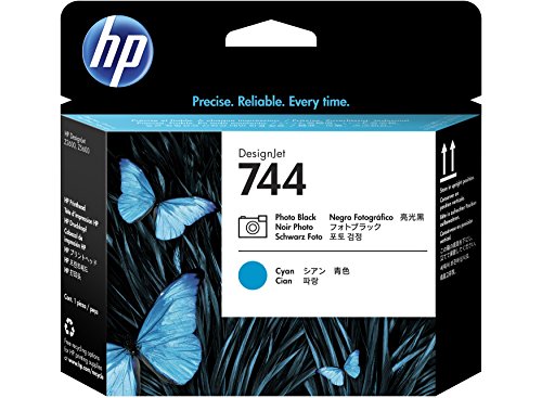 HP F9J86A 744 Photo Black/Cyan Printhead