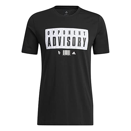 adidas Men's Dame Ext Ply Opponent Advisory Tee, Black, Medium