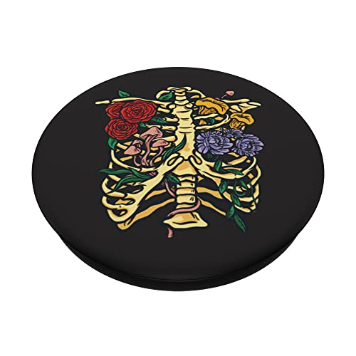 Flowers and Mushrooms Illustration PopSockets Swappable PopGrip