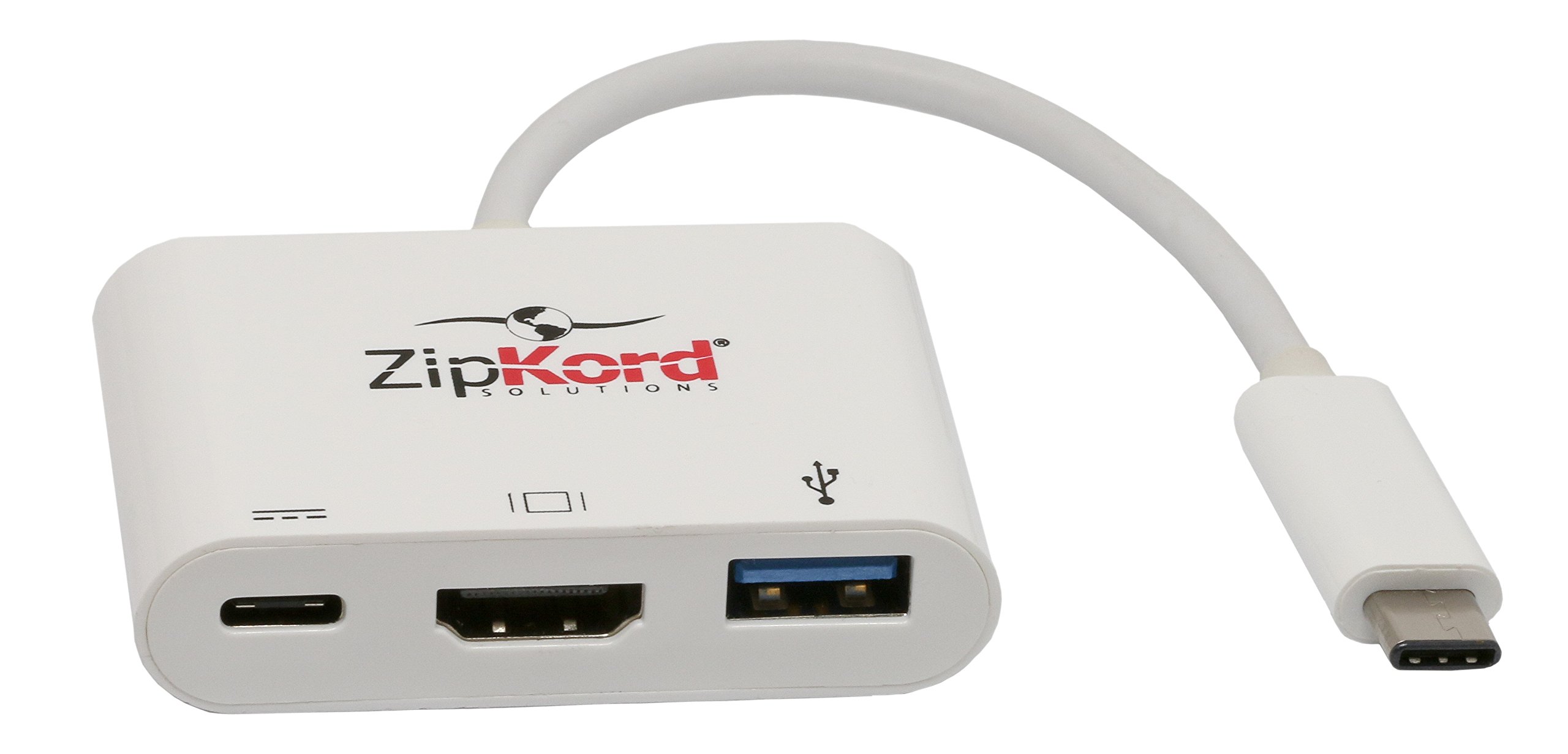 ZipKord ZKEGUCHHUAC 3-Port USB-C Mini-Hub