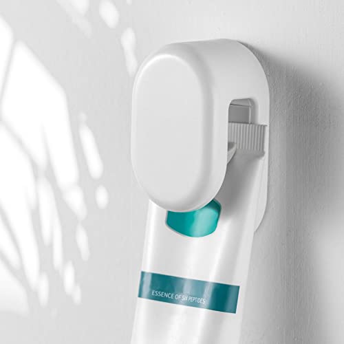 BEZOX Toothpaste Tube Holder Wall Mount Utility Hook β Face Cream Tubes Hanger Wall Mounted Tooth Paste Organizers Gripper, 3 PCS