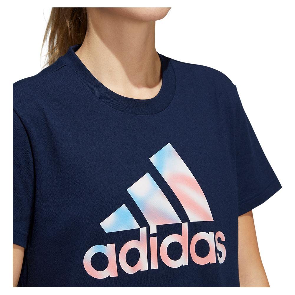 adidas Americana Badge of Sport Tee Collegiate Navy MD