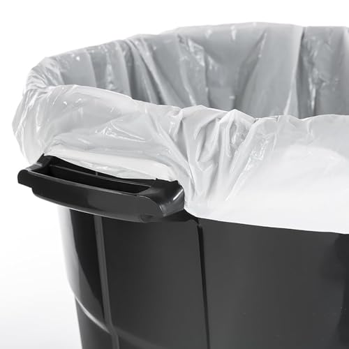 BCWYO 20 Gallon Heavy Duty Plastic Garbage Can, Included Lid, Black