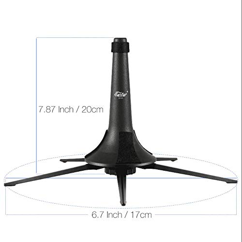 Eastar Trumpet Stand Portable Trumpet Holder Foldable Metal 5 Leg Stand for Brass Instruments EST-001