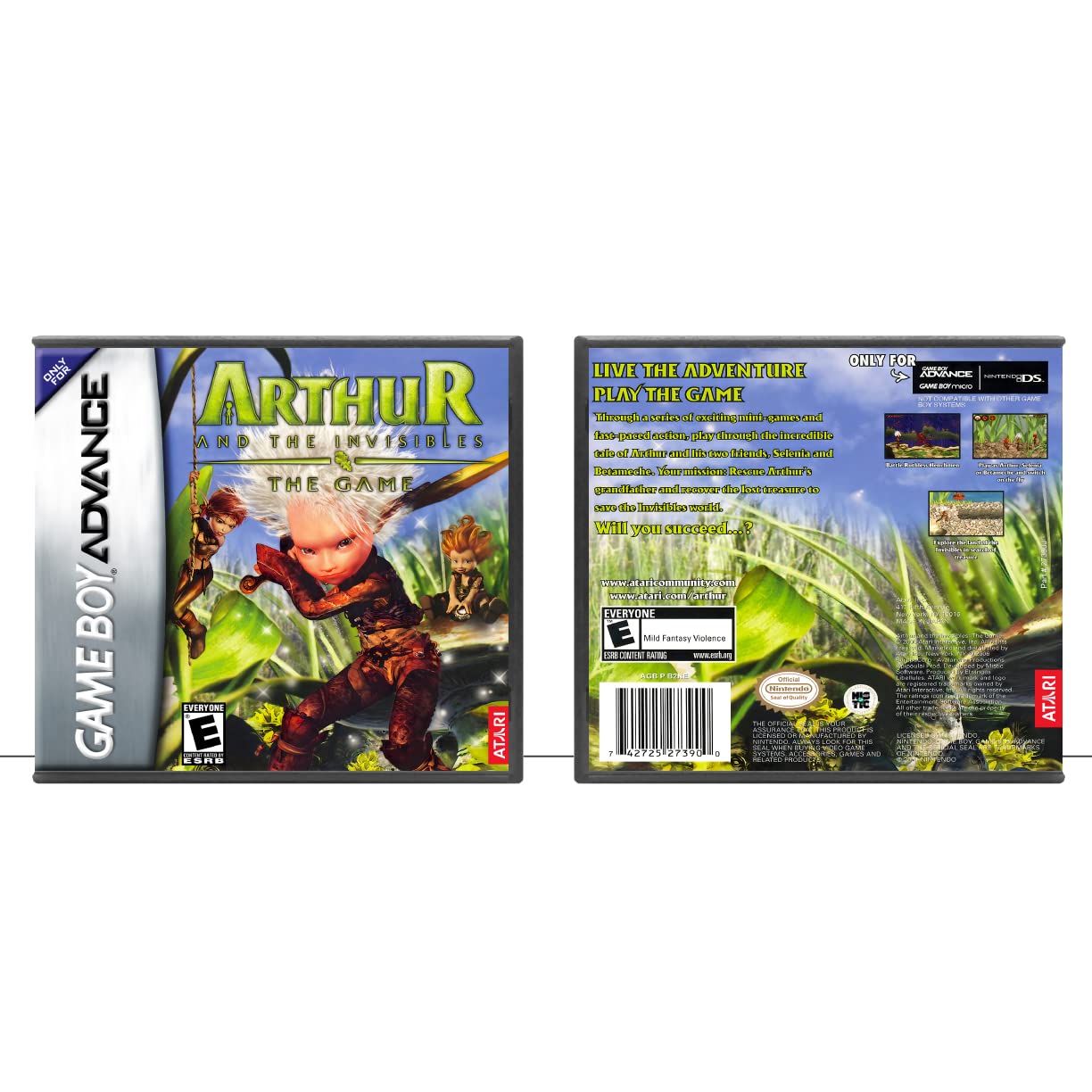Arthur and the Invisibles: The Game | (GBA) Game Boy Advance - Game Case Only - No Game
