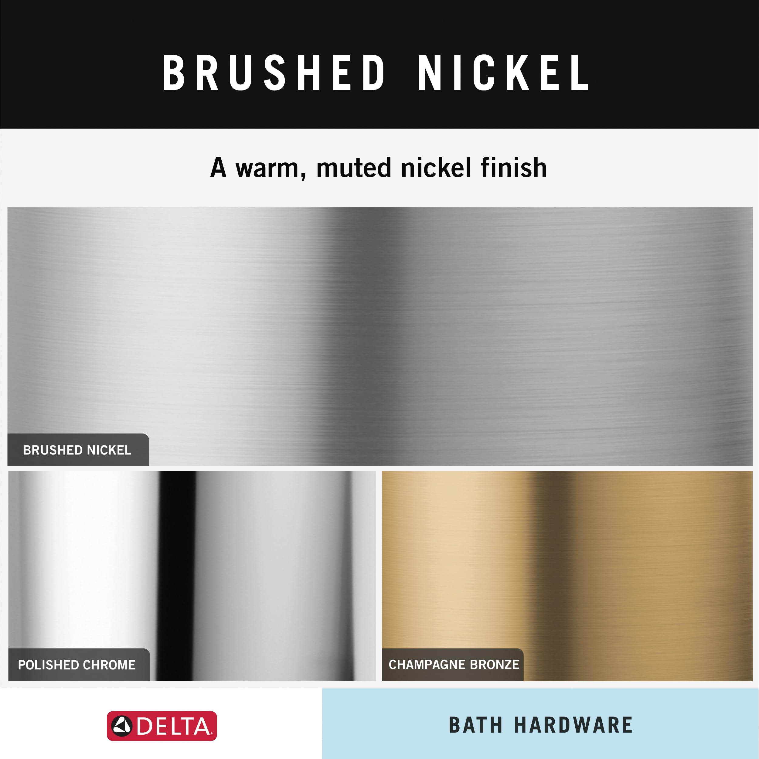 Delta Faucet AUB35-SN Aubrey Towel Hook, SpotShield Brushed Nickel