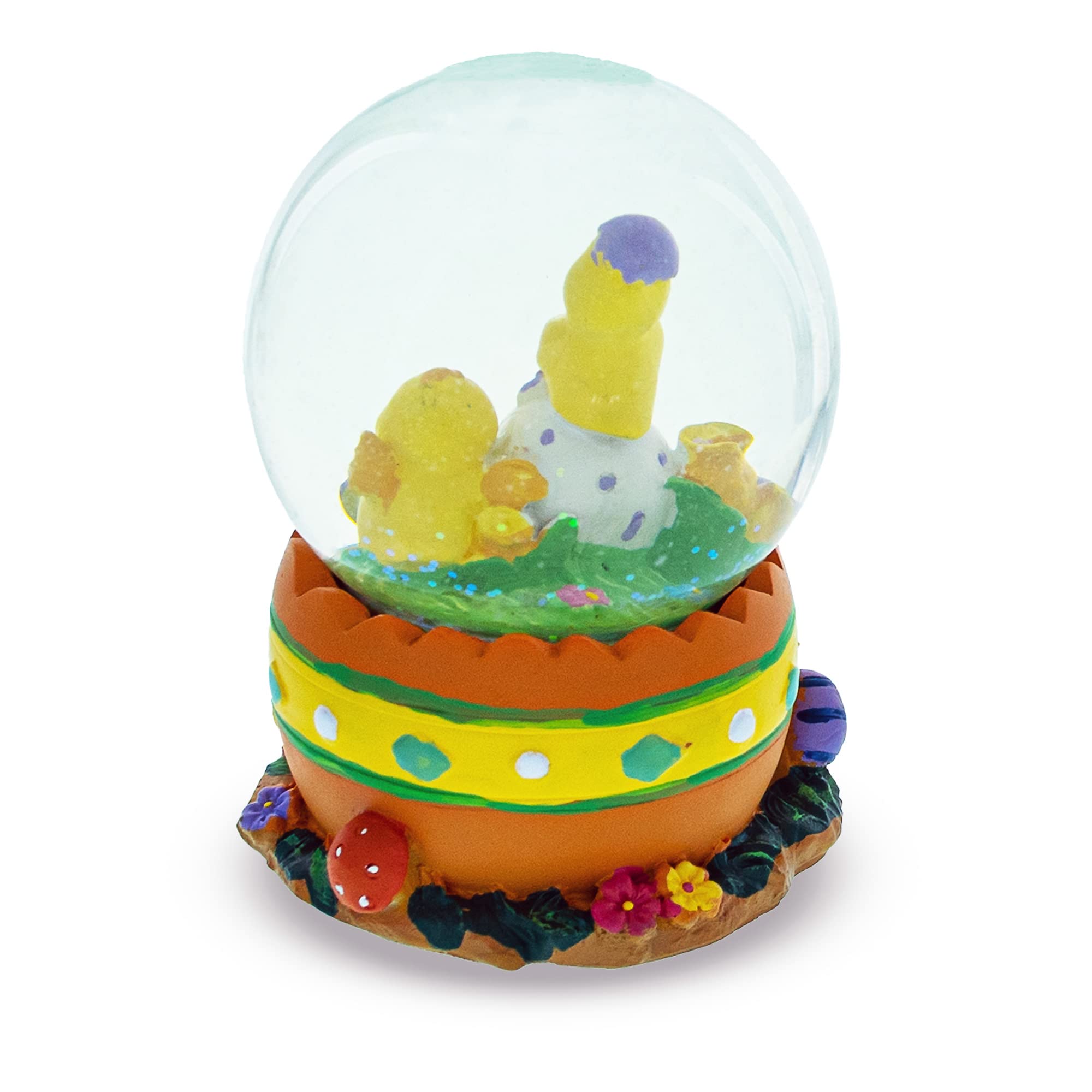 Easter Egg Delight: Mini Water Snow Globe with Chicks Decorating