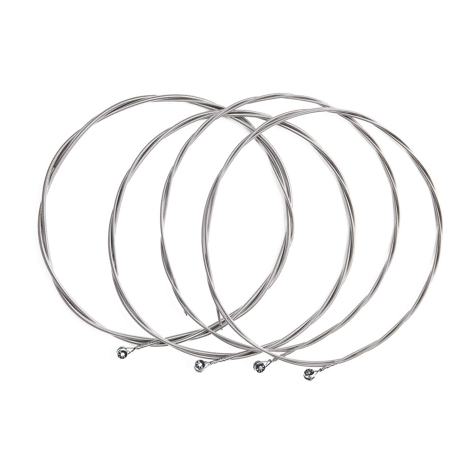 Alice Bass String 4 Strings Set, Nickel Alloy Winding Bass Guitar Strings with Nickel-Plated Ball-End, 045-105 Medium Gauge