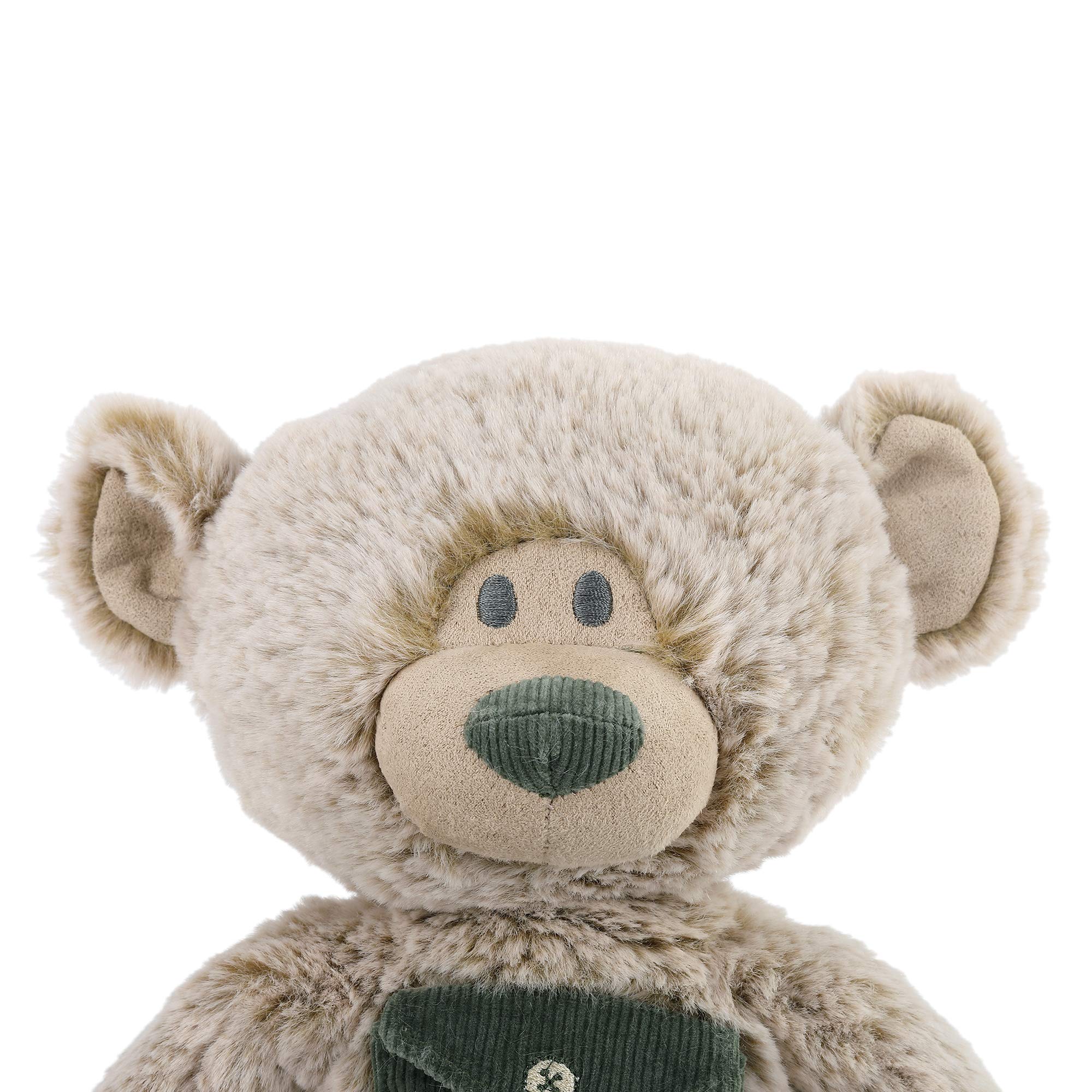 DEMDACO Pocket Prayer Teddy Bear Soft Grey 11 inch Plush Fabric Stuffed Animal Toy