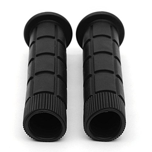 Coolrunner Bicycle Handle Bar Mushroom Grips BMX for Boys and Girls Bikes (Black)…