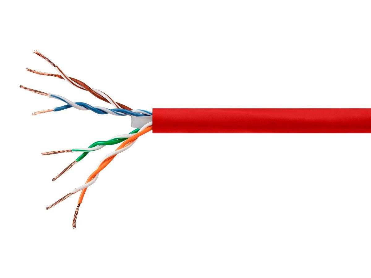 Monoprice Cat6 Ethernet Bulk Cable - 250 Feet - Green Network Internet Cord - Solid, 500Mhz, UTP, CMR, Riser Rated, Pure Bare Copper Wire, 23AWG