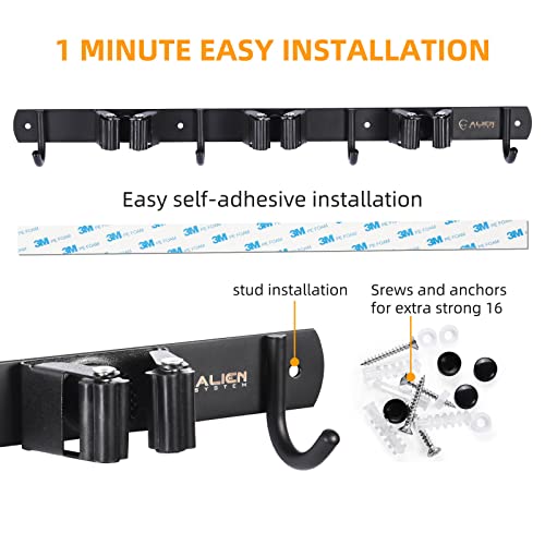 The Cosmic tool organizers and storage rack system β Magnetic tool holder 5 Pack, Mop and broom holder 3 Pack and Power tool organizer to take care of your garage organization needs