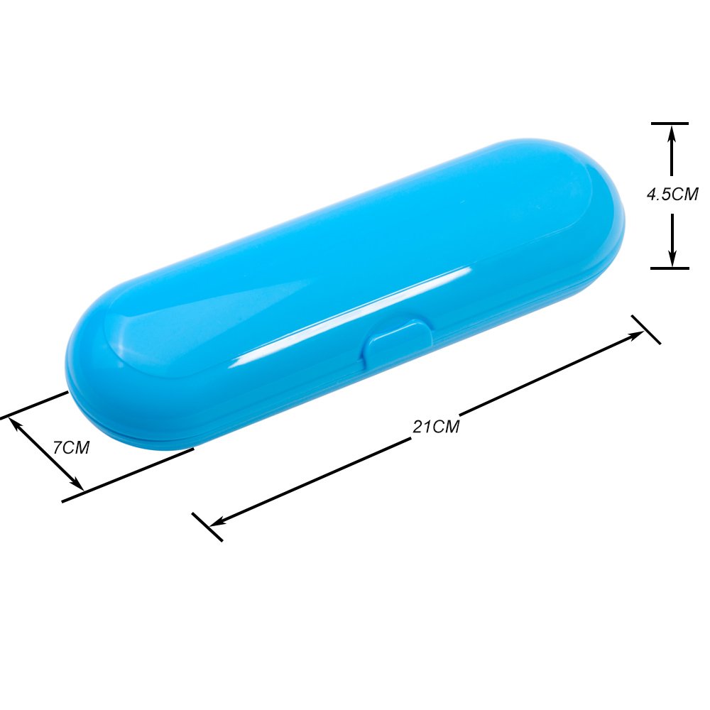 Nincha Portable Replacement Plastic Electric Toothbrush Travel Case for Oral-B Pro Series (Blue)