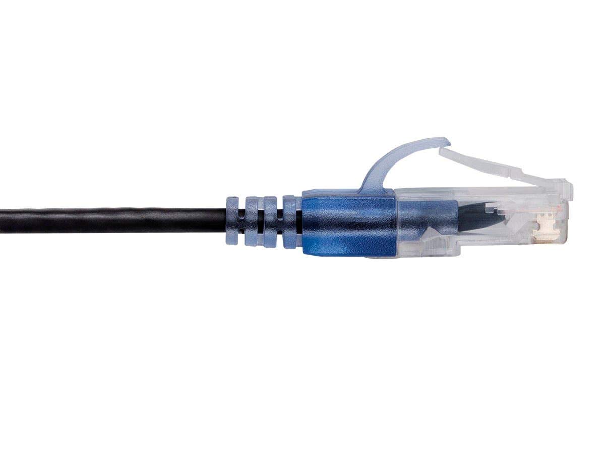 Monoprice Cat6A Ethernet Patch Cable - Snagless RJ45, 550Mhz, 10G, UTP, Pure Bare Copper Wire, 30AWG, 10-Pack, 14 Feet, Black - SlimRun Series
