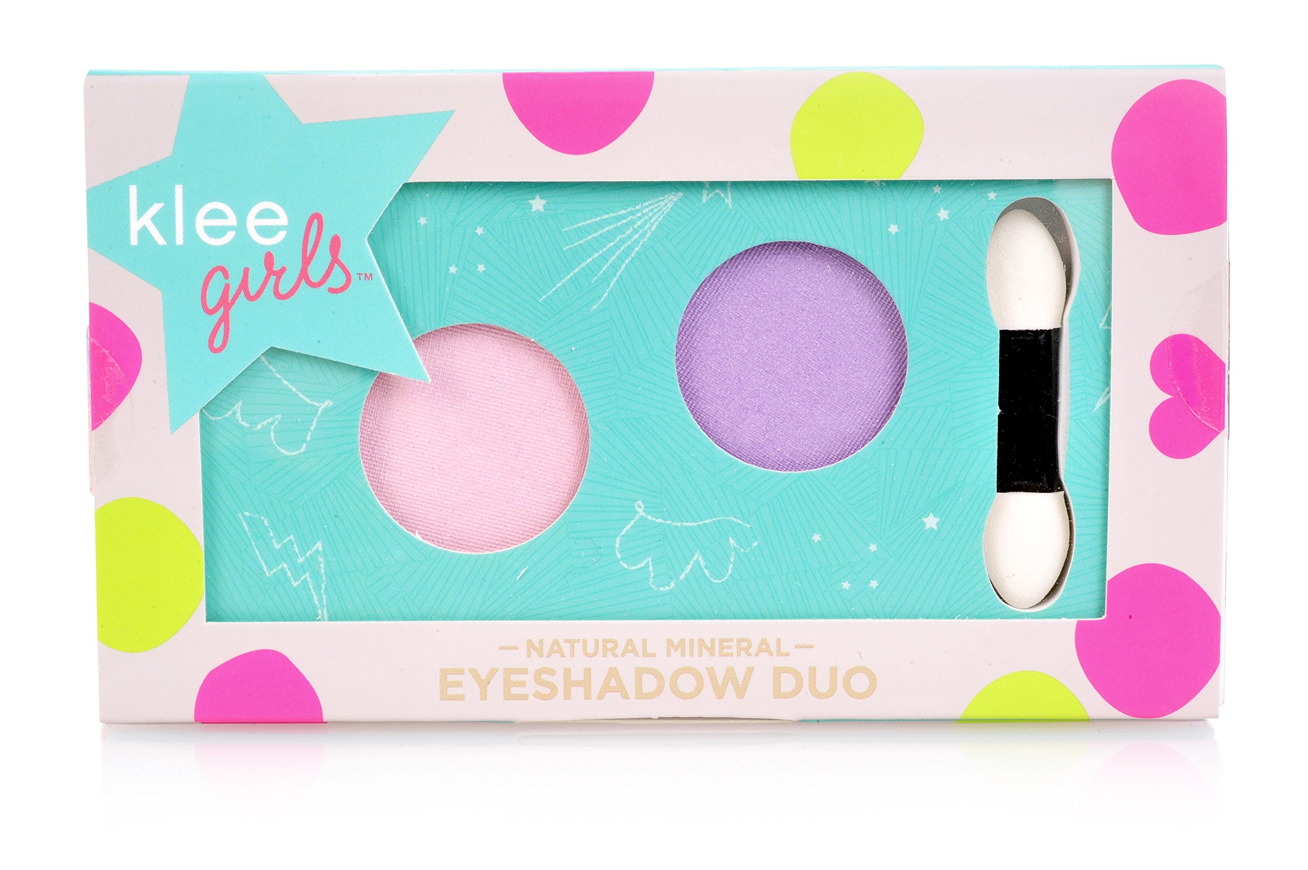 Luna Star Naturals Klee Girls Eyeshadow Duo, Sugar Hill Bloom Sierra/Amble Purple/Pink, 1.3 Ounce,Powder