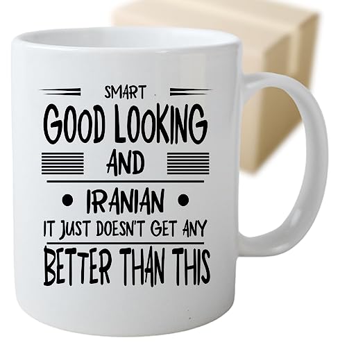Garod Soleil Coffee Mug Smart Good and Iranian Funny Gifts for Men Women Coworker Family Lover Special Gifts for Birthday Christmas Funny Gifts Presents Gifts 083941