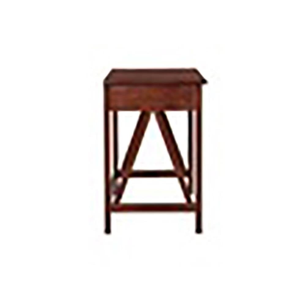 BOWERY HILL 1-Drawer Transitional Wood Desk in Antique Tobacco
