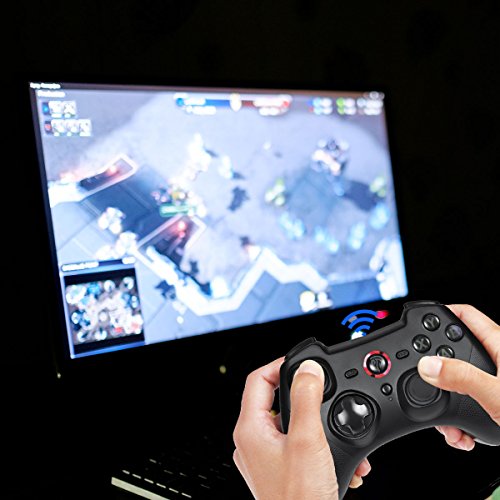 EasySMX 2.4G Wireless Controller for PS3, PC Gamepads with Vibration Fire Button Range up to 10m Support PC PS3 Android devices and TV BOX