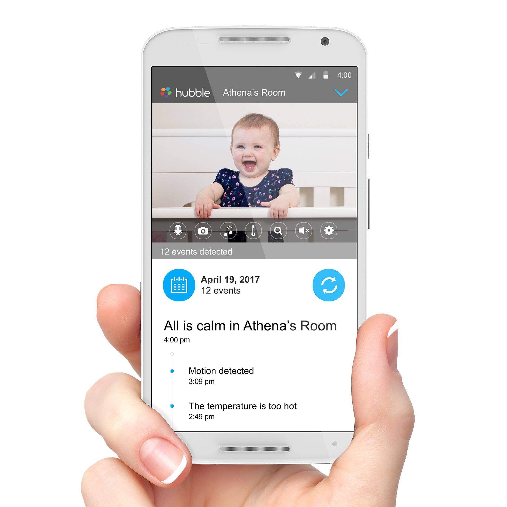 Motorola MBP843CONNECT Digital Video Baby Monitor with 3.5-Inch Screen and Wi-Fi Internet Viewing