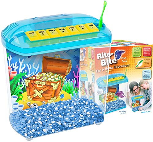 PENN-PLAX Rite-Bite Educational Betta Tank – A Perfect First Aquarium for Children with Adult Supervision – 1.13 Gallon
