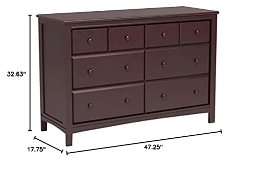 Graco Benton 6 Drawer Double Dresser (Espresso) – Easy New Assembly Process, Universal Design, Durable Steel Hardware and Euro-Glide Drawers with Safety Stops, Coordinates with Any Nursery