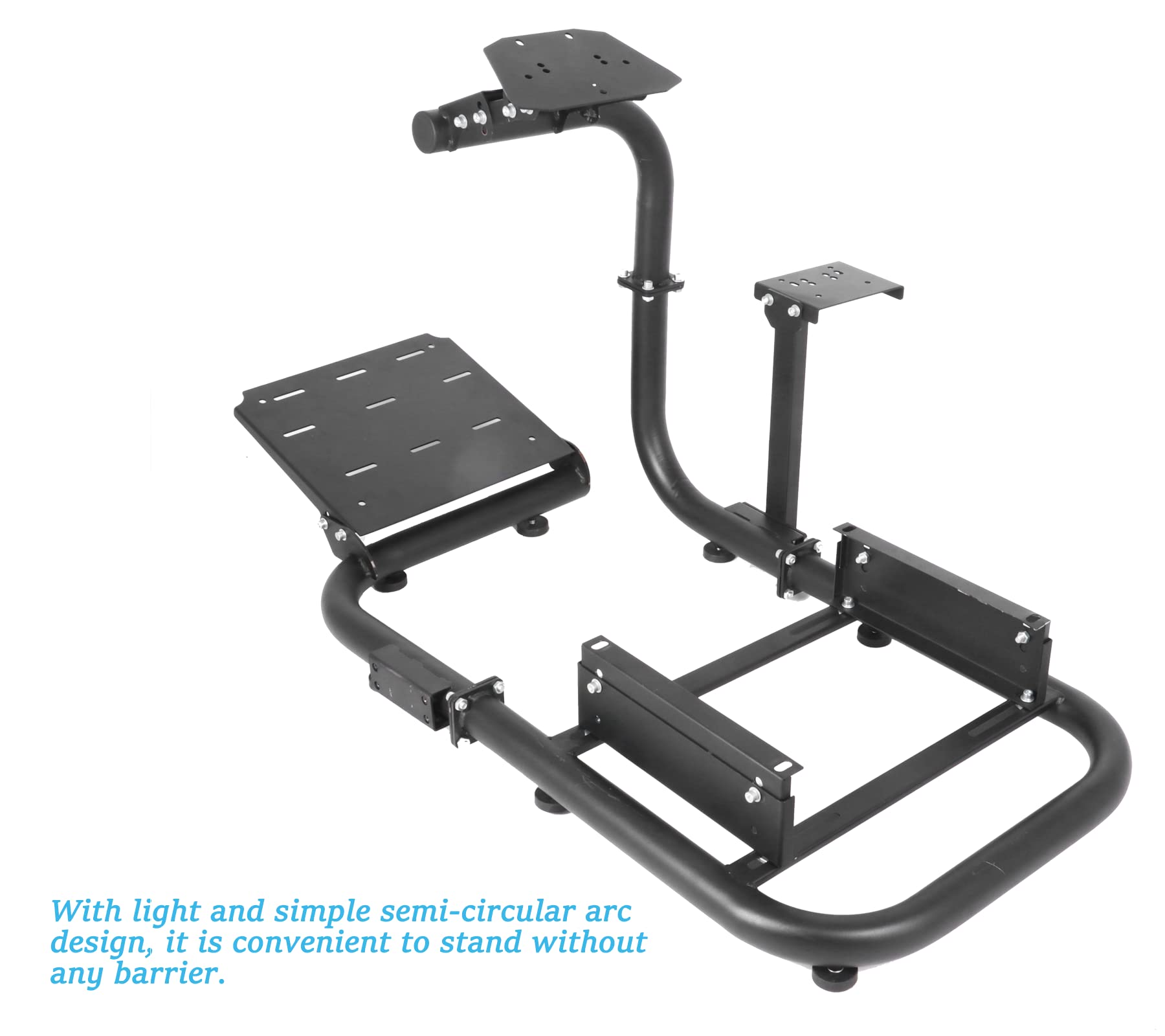 Anman Muscular Simulator Cockpit/Gear Shifter Mount/Fits for Logitech Thrustmaster Fanatec/Pro Adjustable Driving Racing Wheel Stand/Steering Wheel Pedal Seat Not include