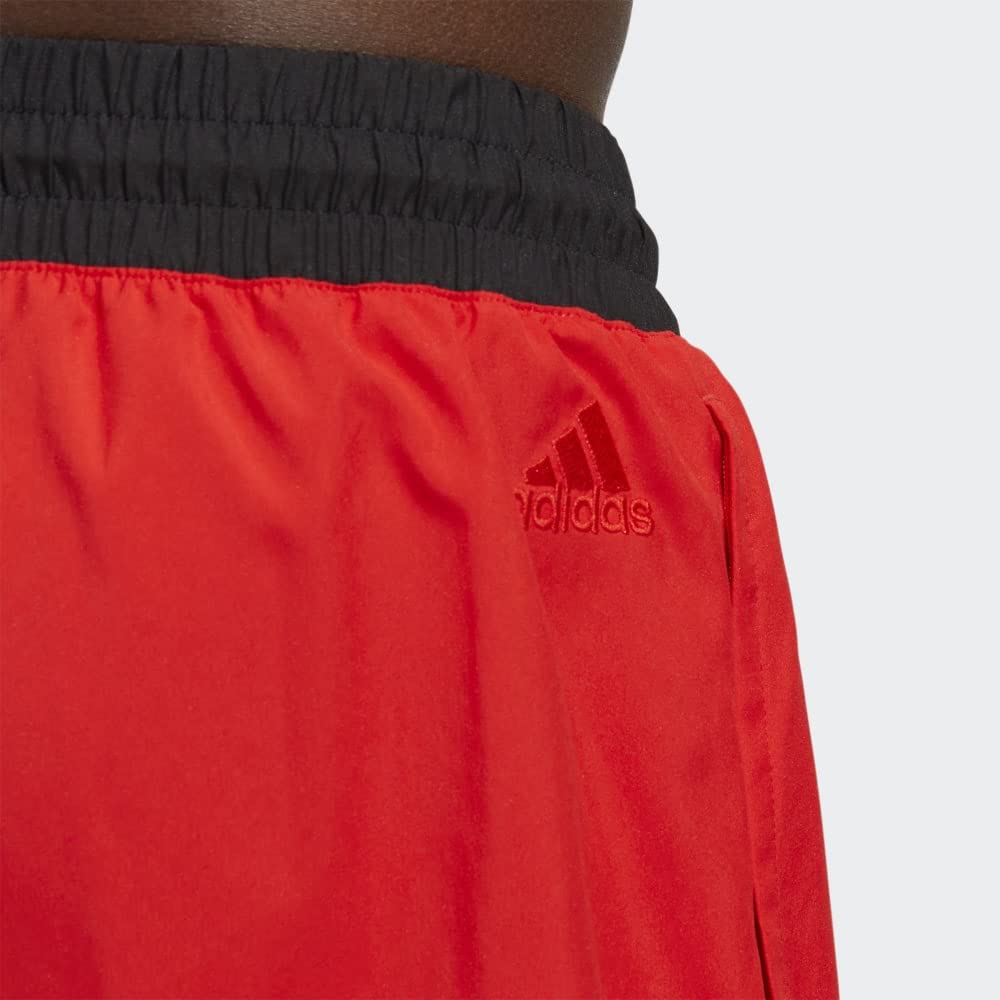 adidas Men's Galaxy Shorts, Vivid Red/Grey, X-Large