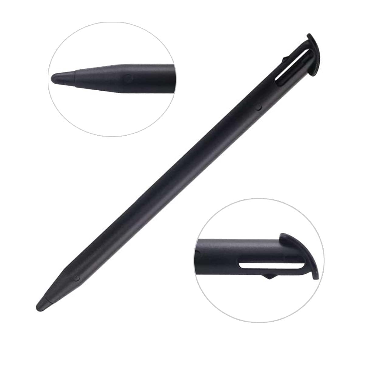 FainWan 10 Pack Stylus Pens for New 3DS XL 2015 Nin-tendo Slot Replacement Pen Plastic Touch Screen Pen Set (Black)
