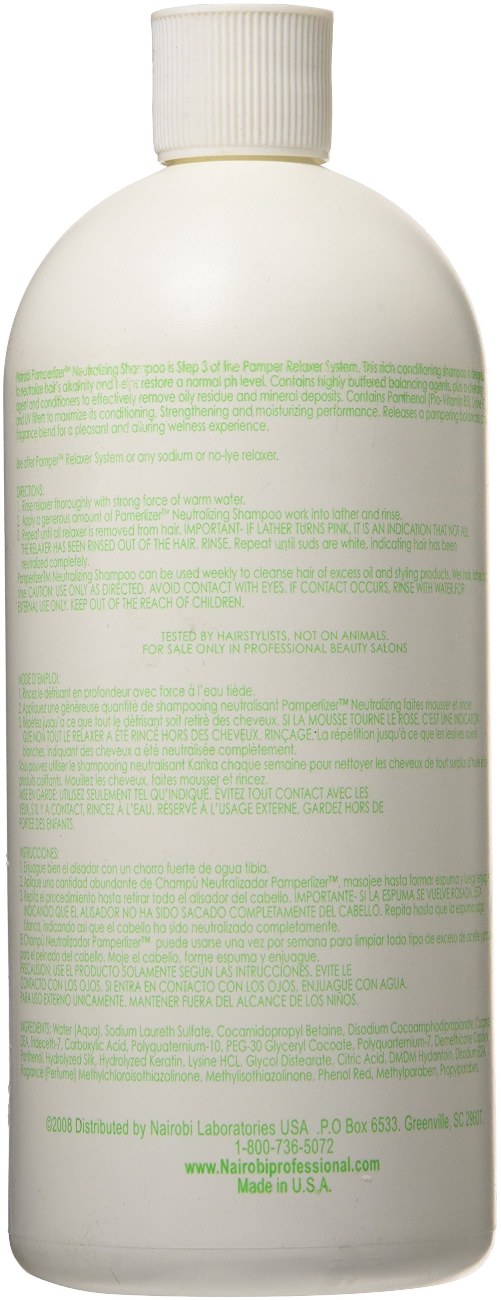 Nairobi Pamperlizer Conditioning Shampoo 32 oz. Shampoo Unisex