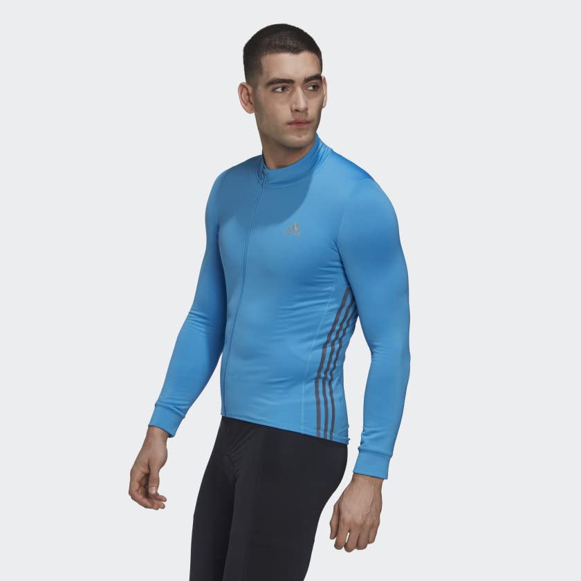 adidas The Cold.RDY Long Sleeve Cycling Jersey Men's, Blue, Size M