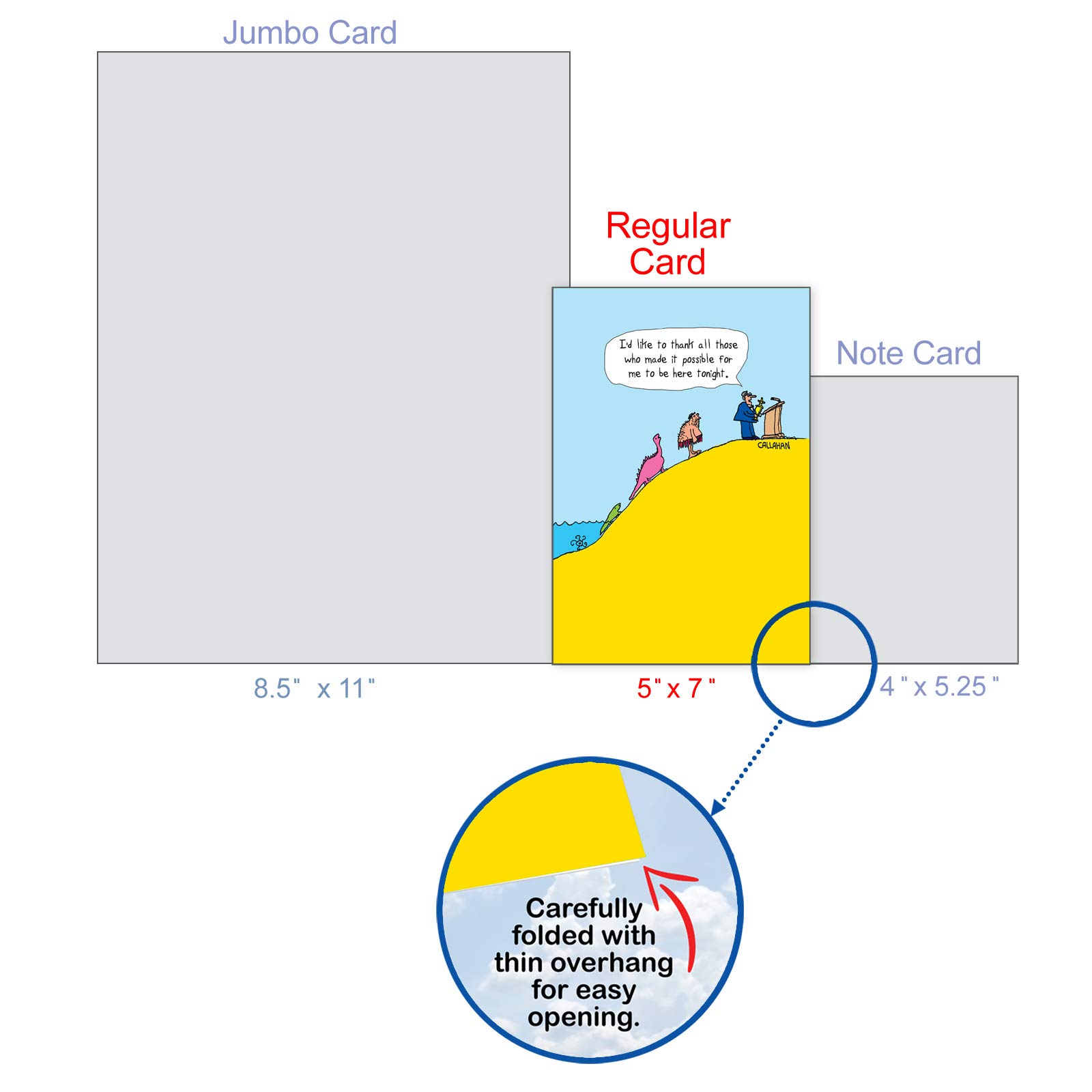 NobleWorks - Funny Congratulations Greeting Card - Cartoon Congrats Notecard with Envelope - Thanks Evolution C6192CGG