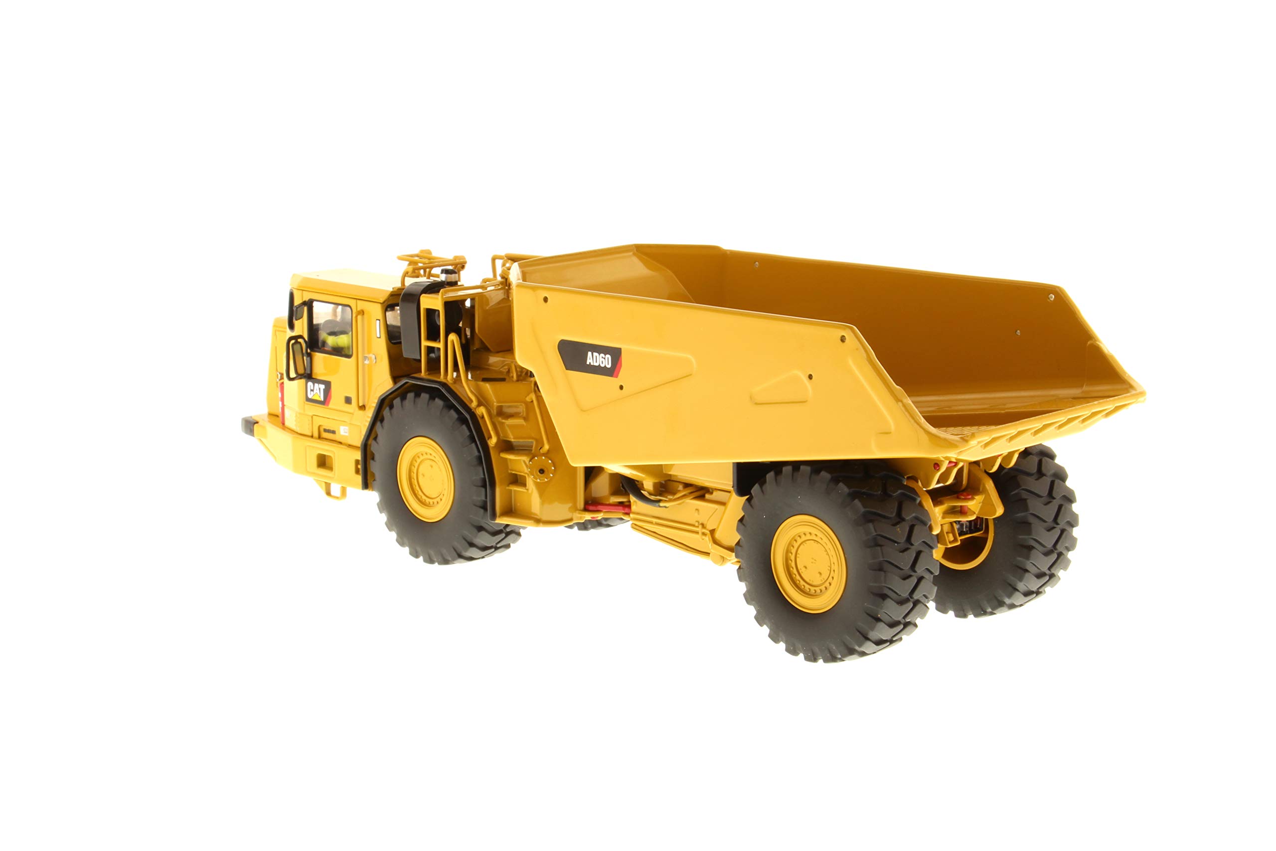 Diecast Masters 1:50 Caterpillar AD60 Articulated Underground Truck, with Working LED Lights and Removable Rock Load Included β High Line Series 85516