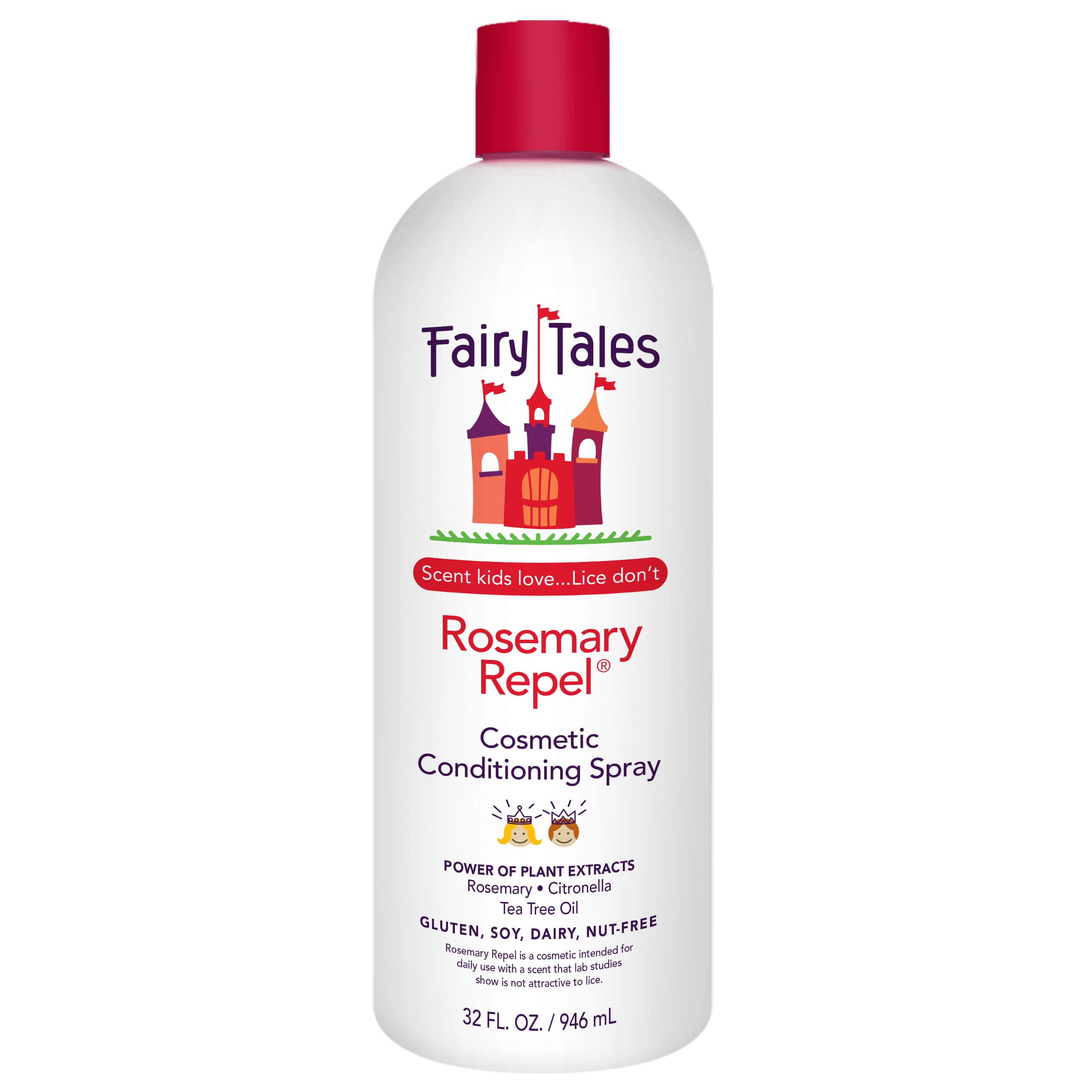 Fairy Tales Rosemary Repel Daily Kids Conditioning Spray REFILLâ Kids Like the Smell, Lice Do Not, 32 fl oz. (Pack of 1)