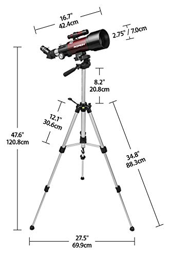 Orion GoScope III 70mm Refractor Travel Telescope
