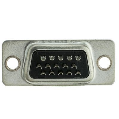HD15 Male Solder D-Sub VGA Connector (High Density 15 Pin 3 Row) Custom Cable Connection (4 Pack)
