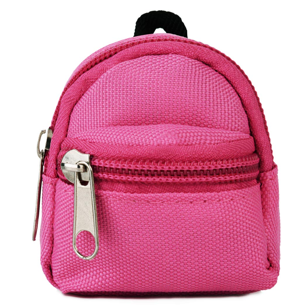 Aniwon 8PCS Doll Backpack for Doll Bags, Cute Zipper Backpack Mini Doll Bag Doll Accessories for Doll Backpack Doll Accessories