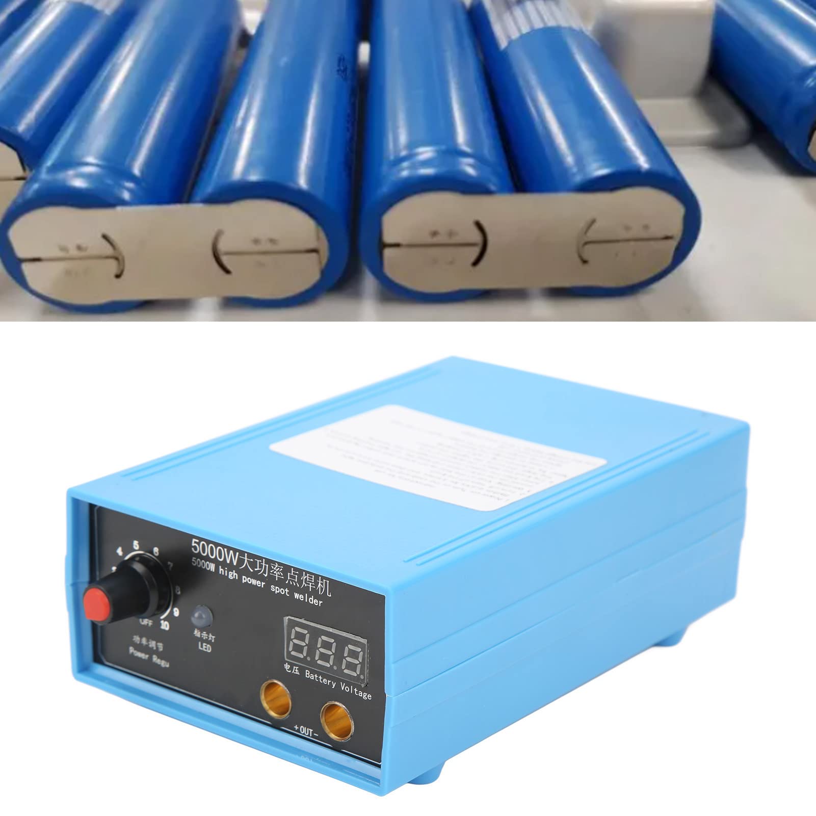 Battery Spot Welder, Rechargeable Copper Needle Spot Welder Handheld Easy Operation Digital Tube Display AC100β240V for 26650(US Plug)